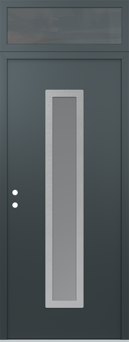 Modern Steel Front Door DIAMOND A11 36" X 96" ANTHRACITE/ANTHRACITE ...