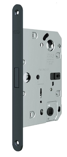 Modern Steel Front Door AGB POLARIS WAVE PASSAGE\PRIVACY LOCK BLACK ...