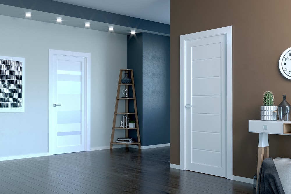 Alda Bianco Noble Modern Interior Door for $319.00 | Door Design Lab