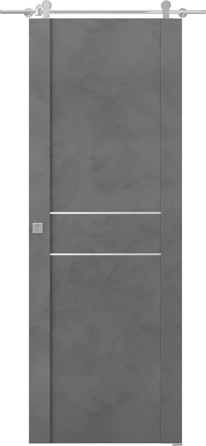 Avon 01 2Hn Dark Urban Modern Interior Barn Door for $351.00 | Door ...