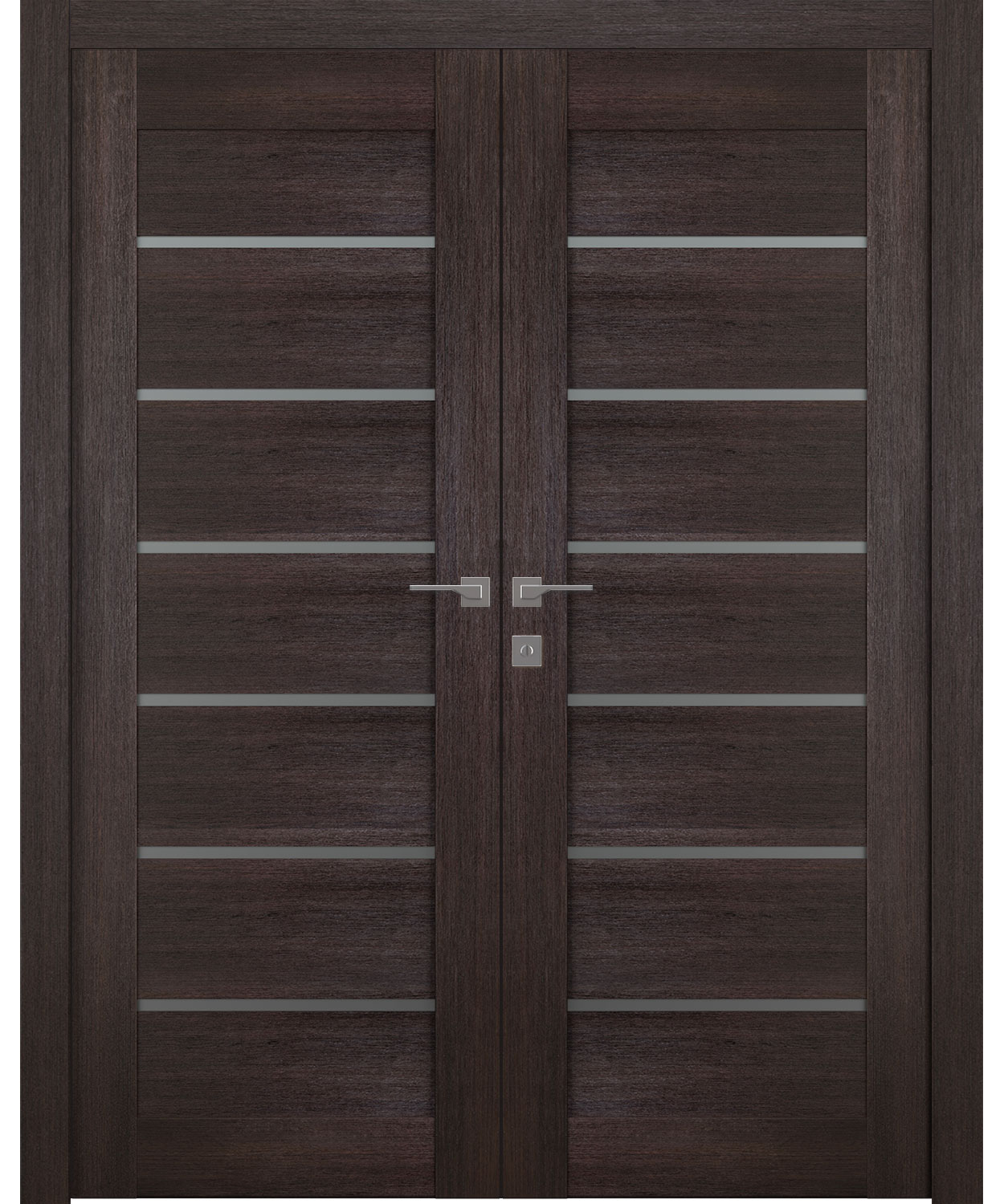 Avon 07-02 Vetro Veralinga Oak Modern Interior Double Swing Doors for ...