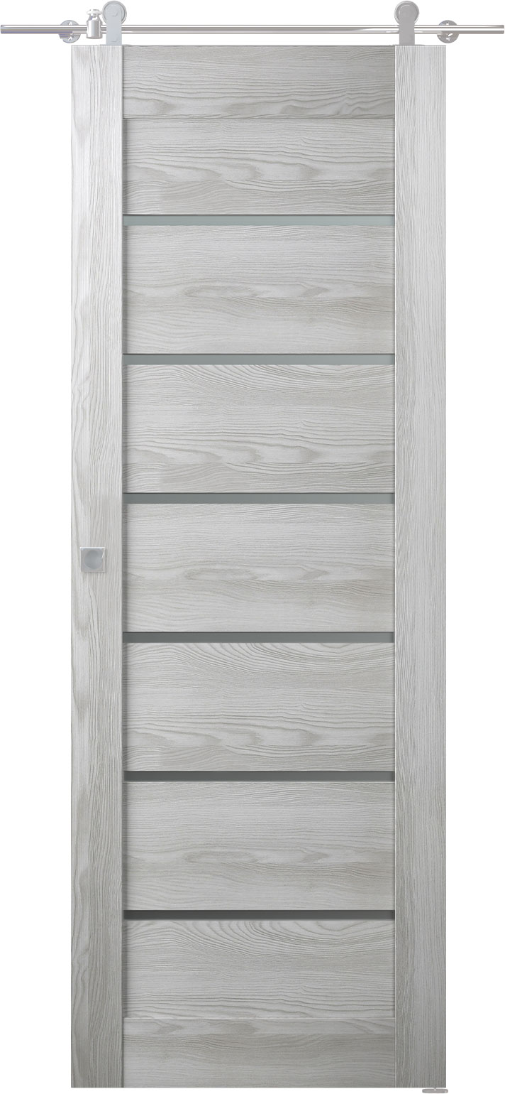 Avon 07-02 Vetro Ribeira Ash Modern Interior Barn Door for $429.00 ...