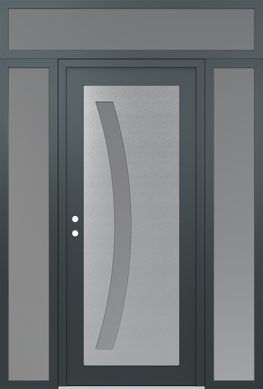 Modern Steel Front Door Diamond C4 64" x 96" anthracite/anthracite ...