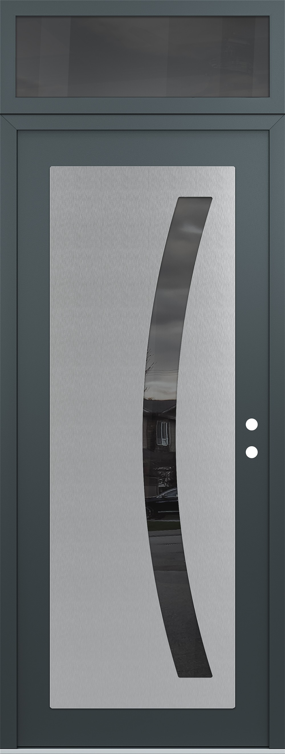 Modern Steel Front Door Diamond C4 36" x 96" anthracite/anthracite ...