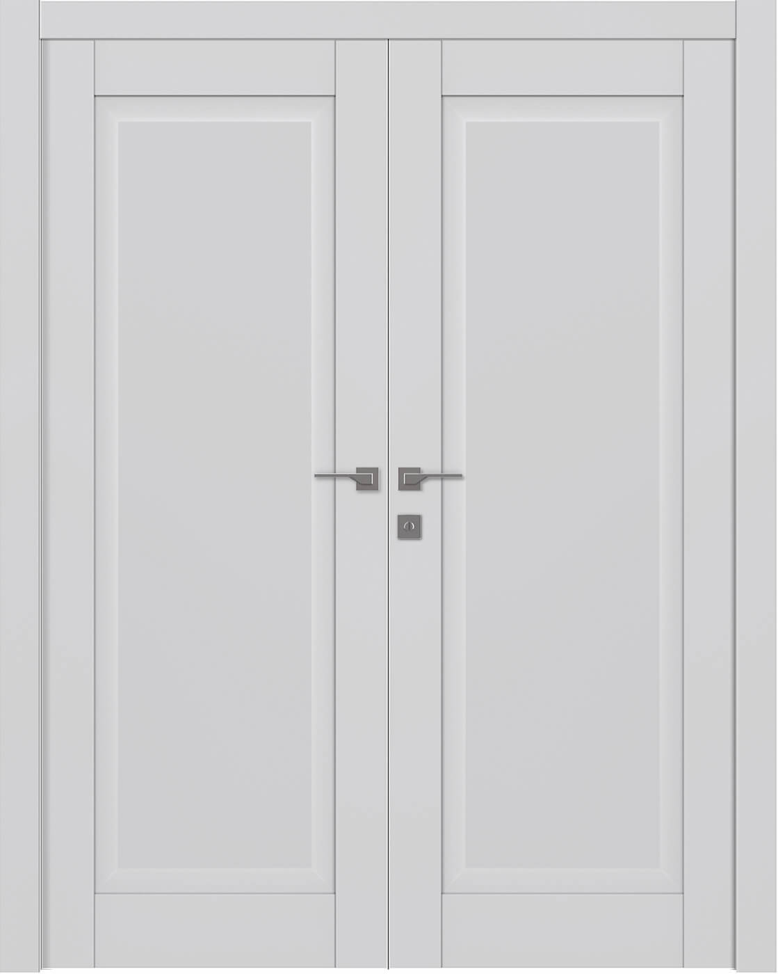 Ca1 Primed Modern Interior Double Swing Doors for $858.00 | Door Design Lab