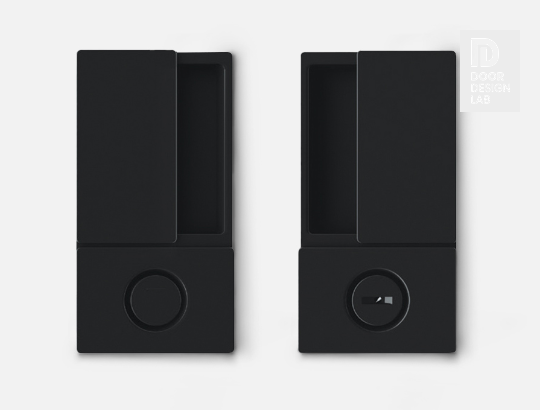 Modern interior AGB KIT MANIGLIA WAVE PRIVACY BLACK B300020093 | Door ...