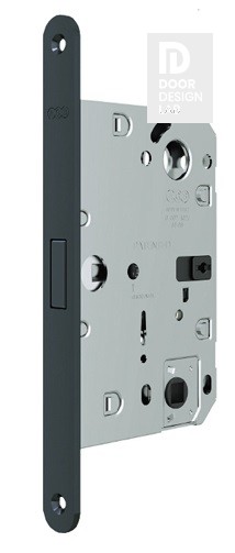 Modern Steel Front Door AGB POLARIS WAVE PASSAGE\PRIVACY LOCK BLACK ...