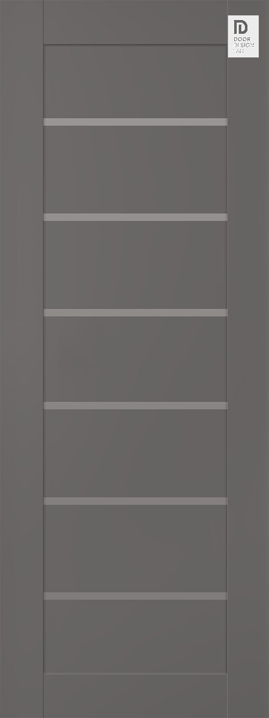 Modern interior DOOR SLAB ALBA GRAY MATTE 30" X 92 1/2" X 1 3/4" | Door ...