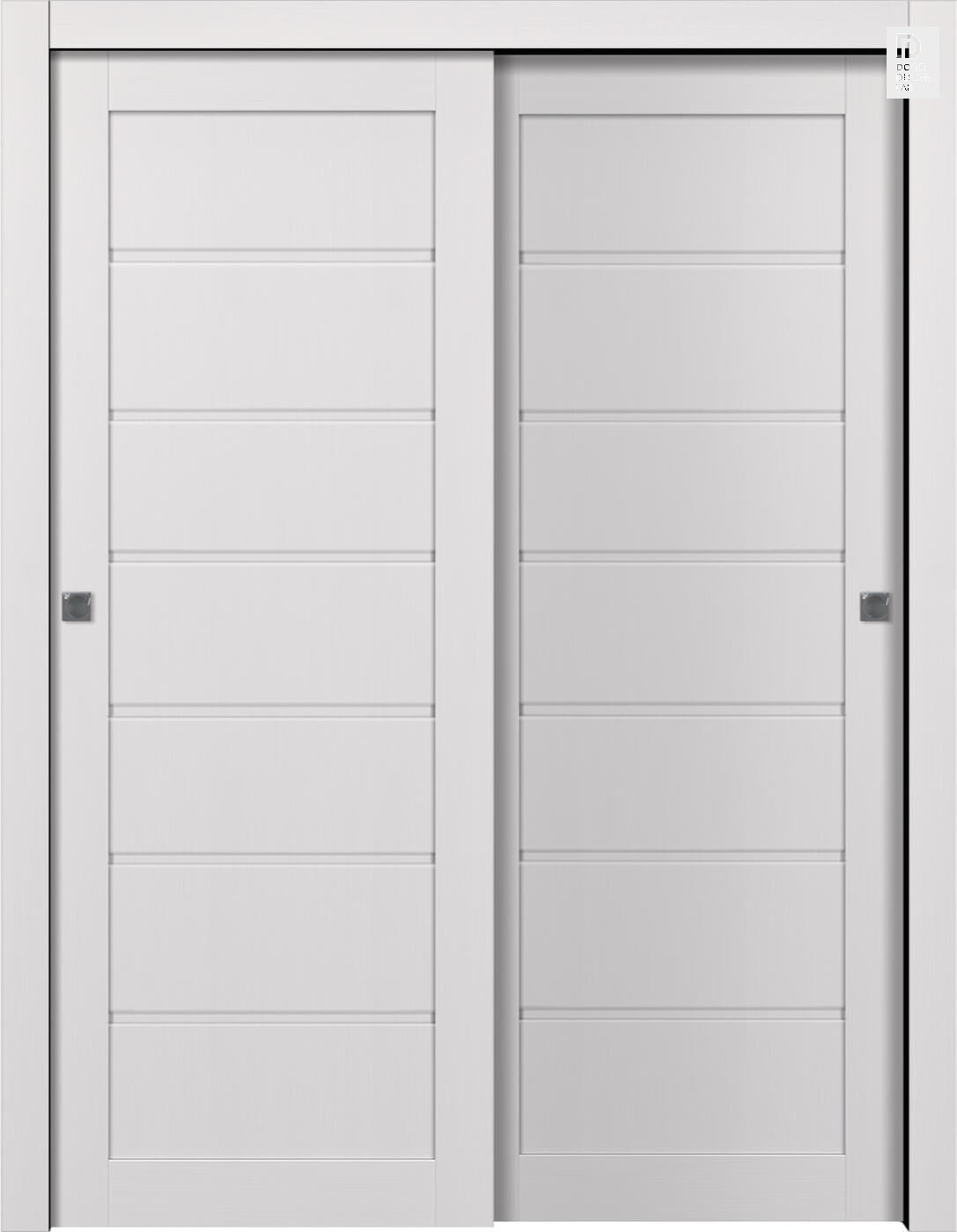 Alda Bianco Noble Modern Interior Bypass Doors for $638.00 | Door ...