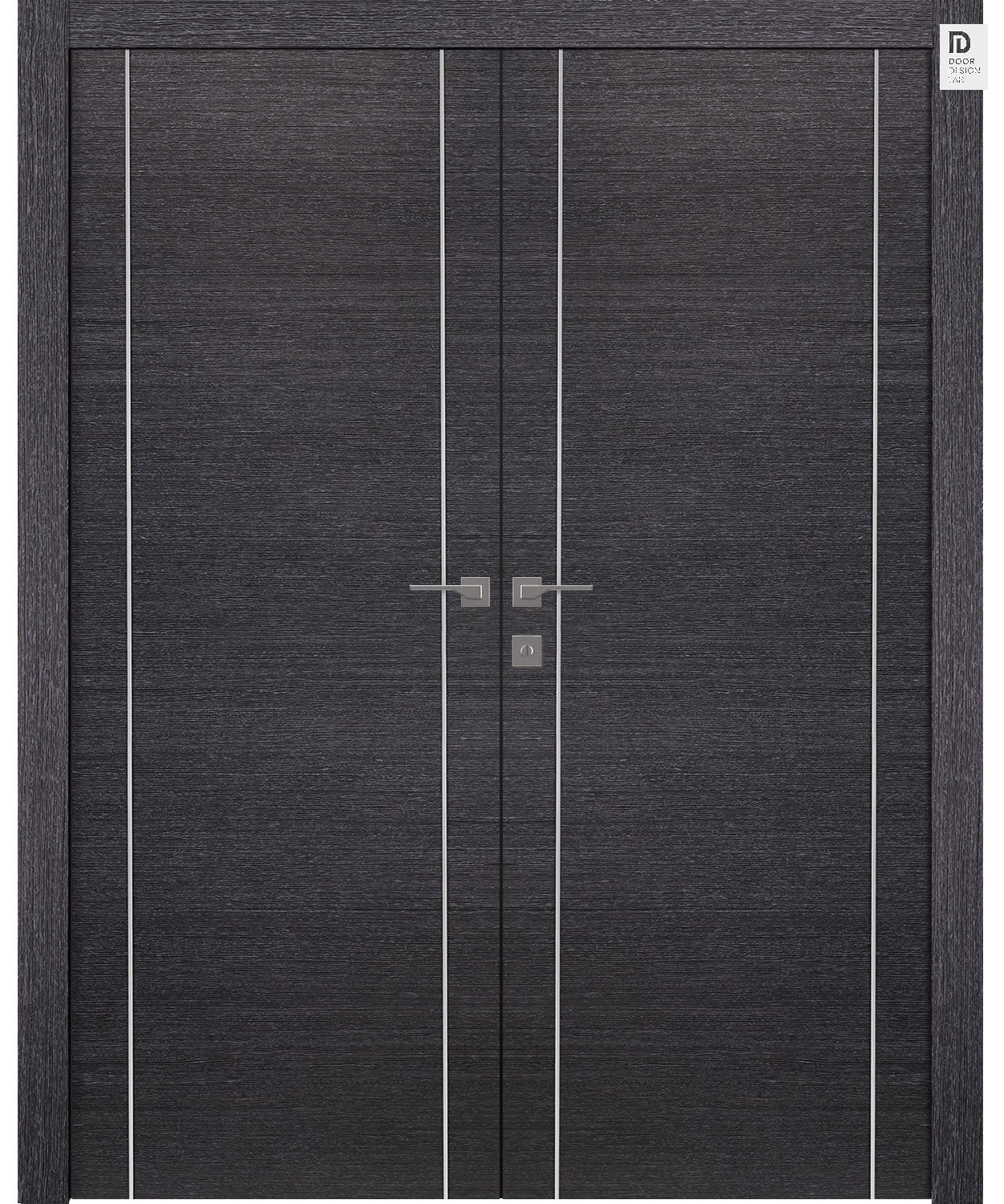 Modern interior door Avanti 2U Black Apricot Double doors for $858.00 ...
