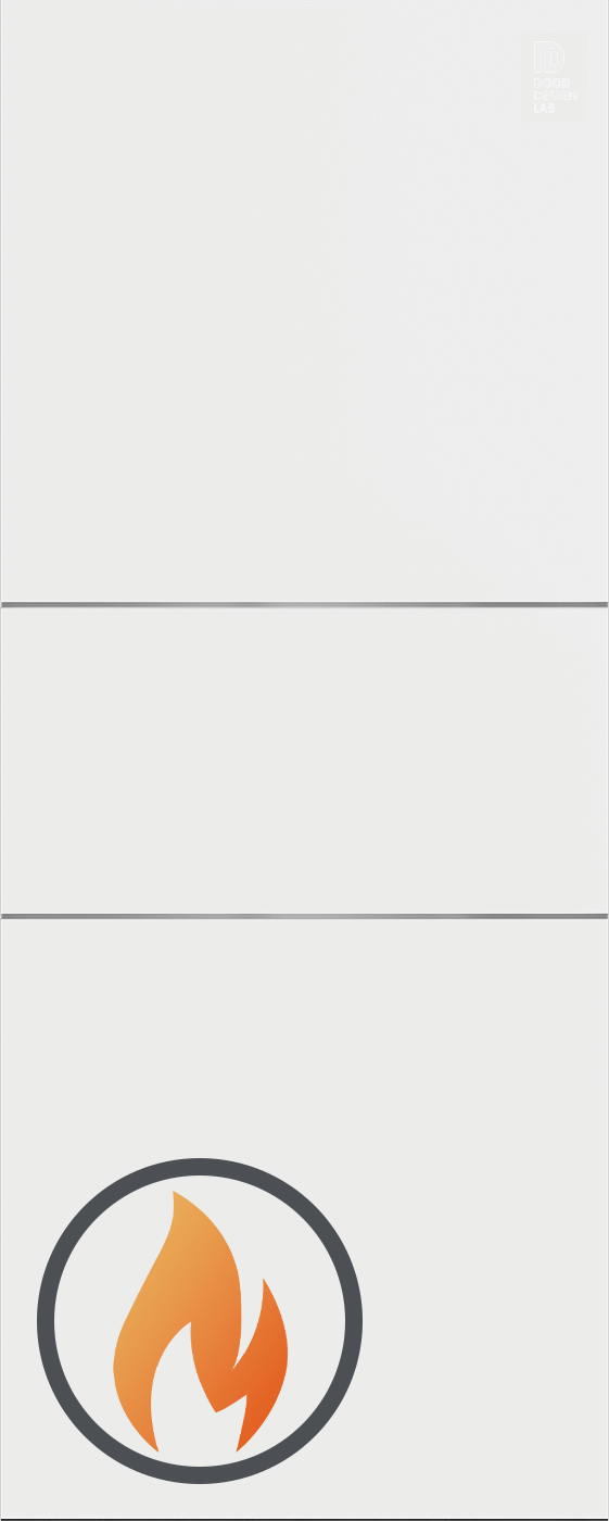 Modern interior DOOR SLAB 20 MIN FIRE RATED 2H SNOW WHITE 18" X 80" X 1 ...