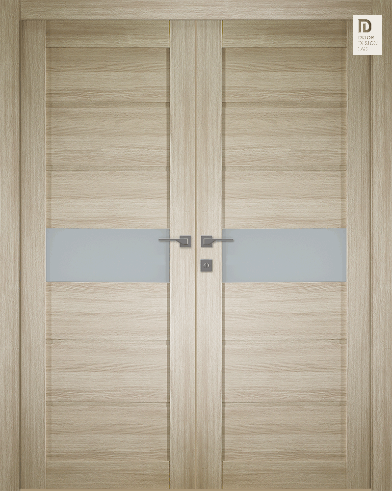 Modern interior door Edna Vetro Shambor Double doors for $618.00 | Door ...