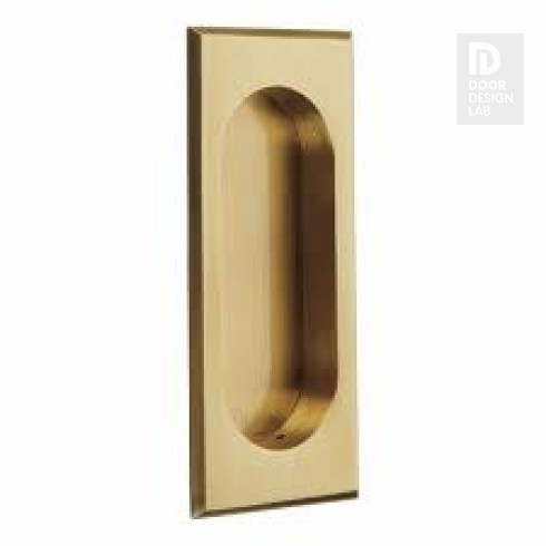 Modern Steel Front Door EMTEK FLUSH PULL RECTANGULAR PASSAGE SATIN ...