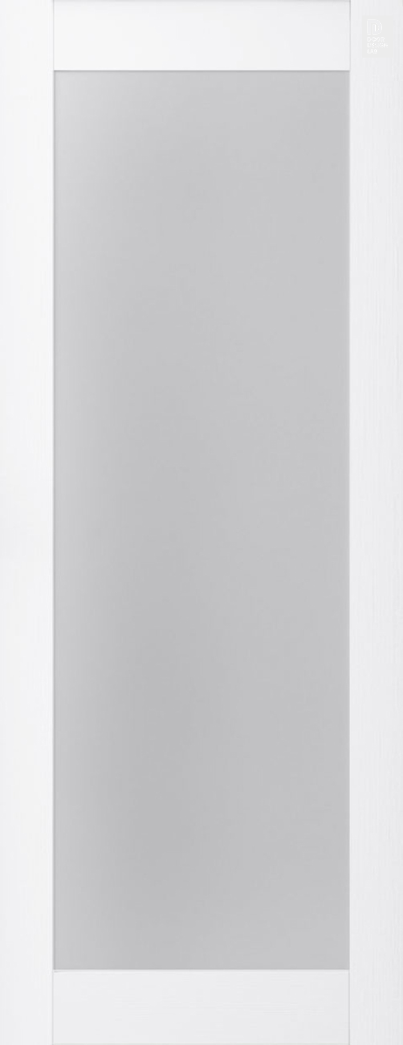 Modern interior DOOR SLAB PALLADIO 207 VETRO BIANCO NOBLE 32" X 96" X 1 9/16" TEMPERED FROSTED ...