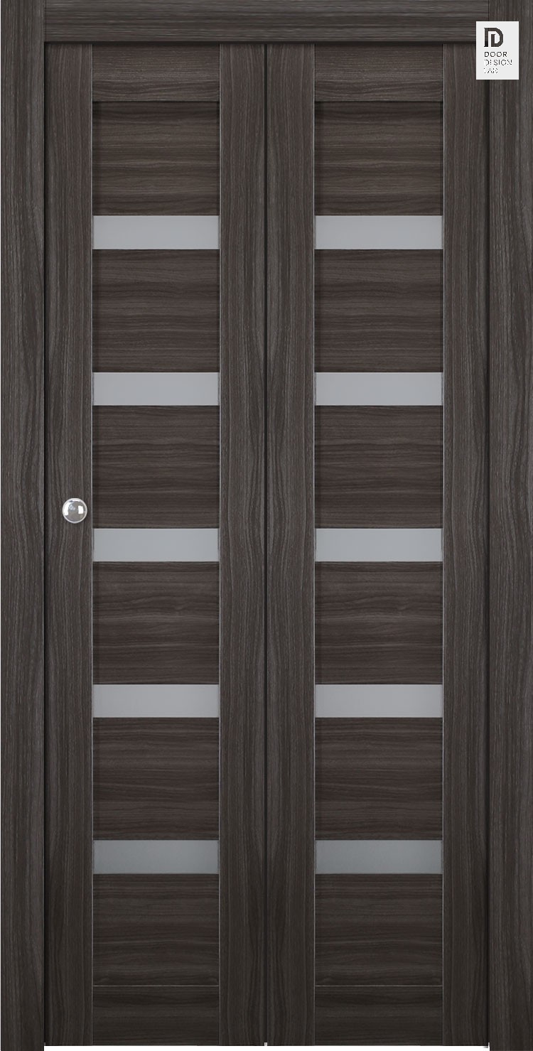 Leora Vetro Gray Oak Modern Interior Bifold Doors for $698.00 | Door ...