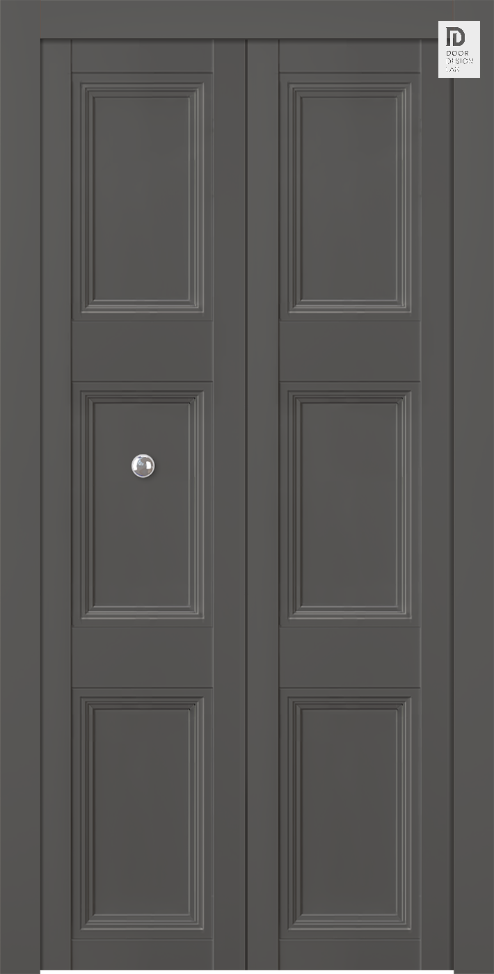 Oxford Duo 07 2Rn Gray Matte Modern Interior Bifold Doors for $998.00 ...