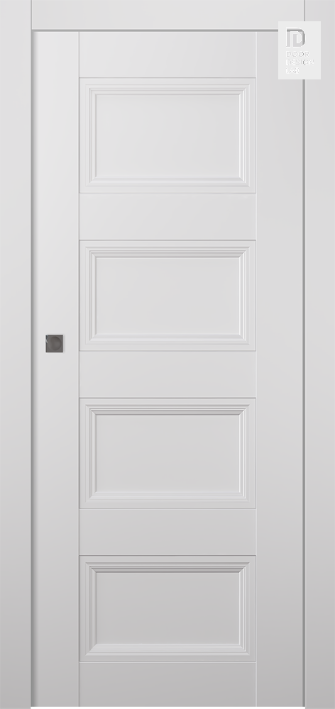 Oxford Duo 07 3R Snow White Modern Interior Pocket Door for $479.00 ...