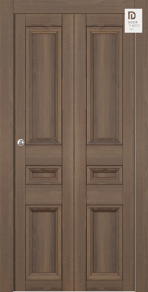 Modern interior door Oxford Duo 07 2R Pecan Nutwood Bi-folding doors ...