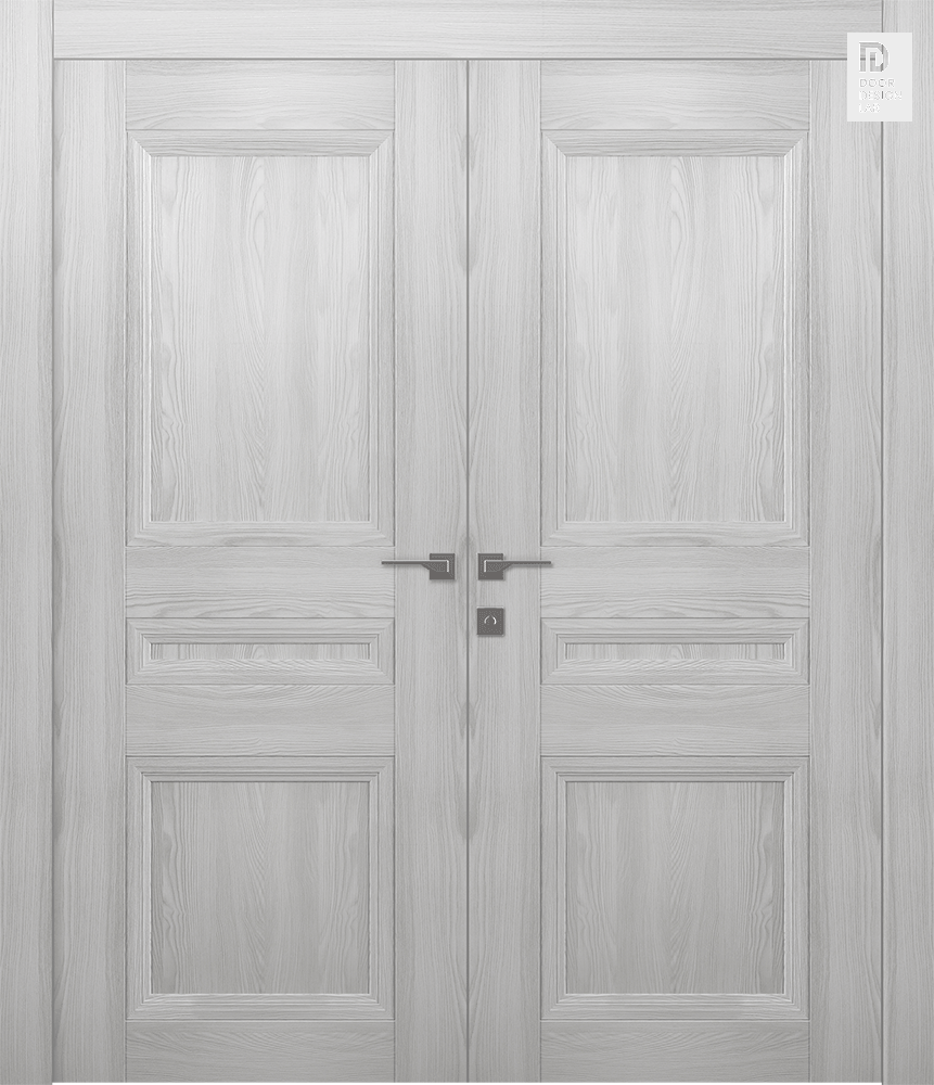 Oxford Duo 07 2R Ribeira Ash Modern Interior Double Swing Doors for ...