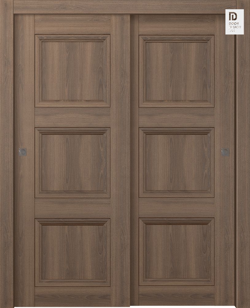 Oxford Duo 07 2Rn Pecan Nutwood Modern Interior Bypass Doors for $898. ...