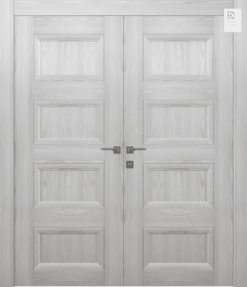 Oxford Duo 07 3R Ribeira Ash Modern Interior Double Swing Doors for ...