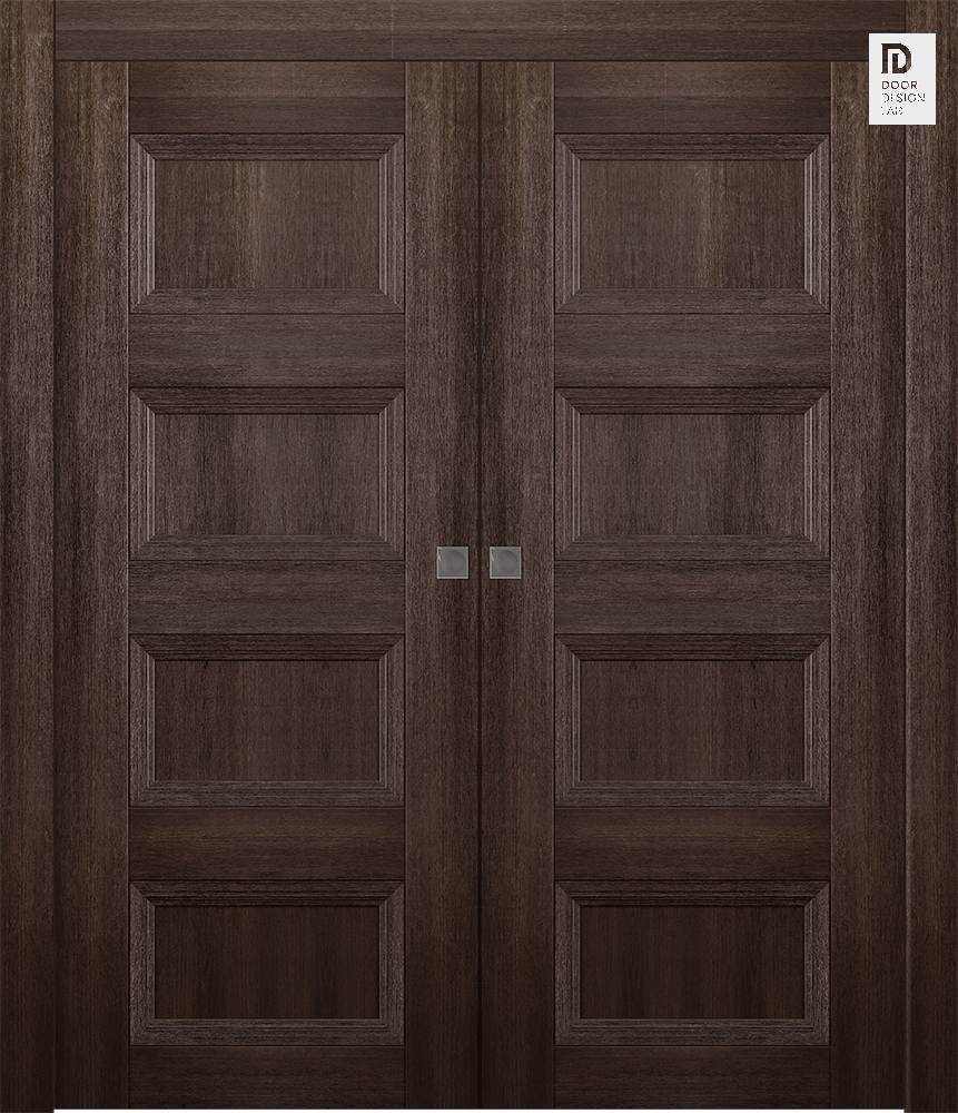 Oxford Duo 07 3R Veralinga Oak Modern Interior Double Pocket Doors for ...