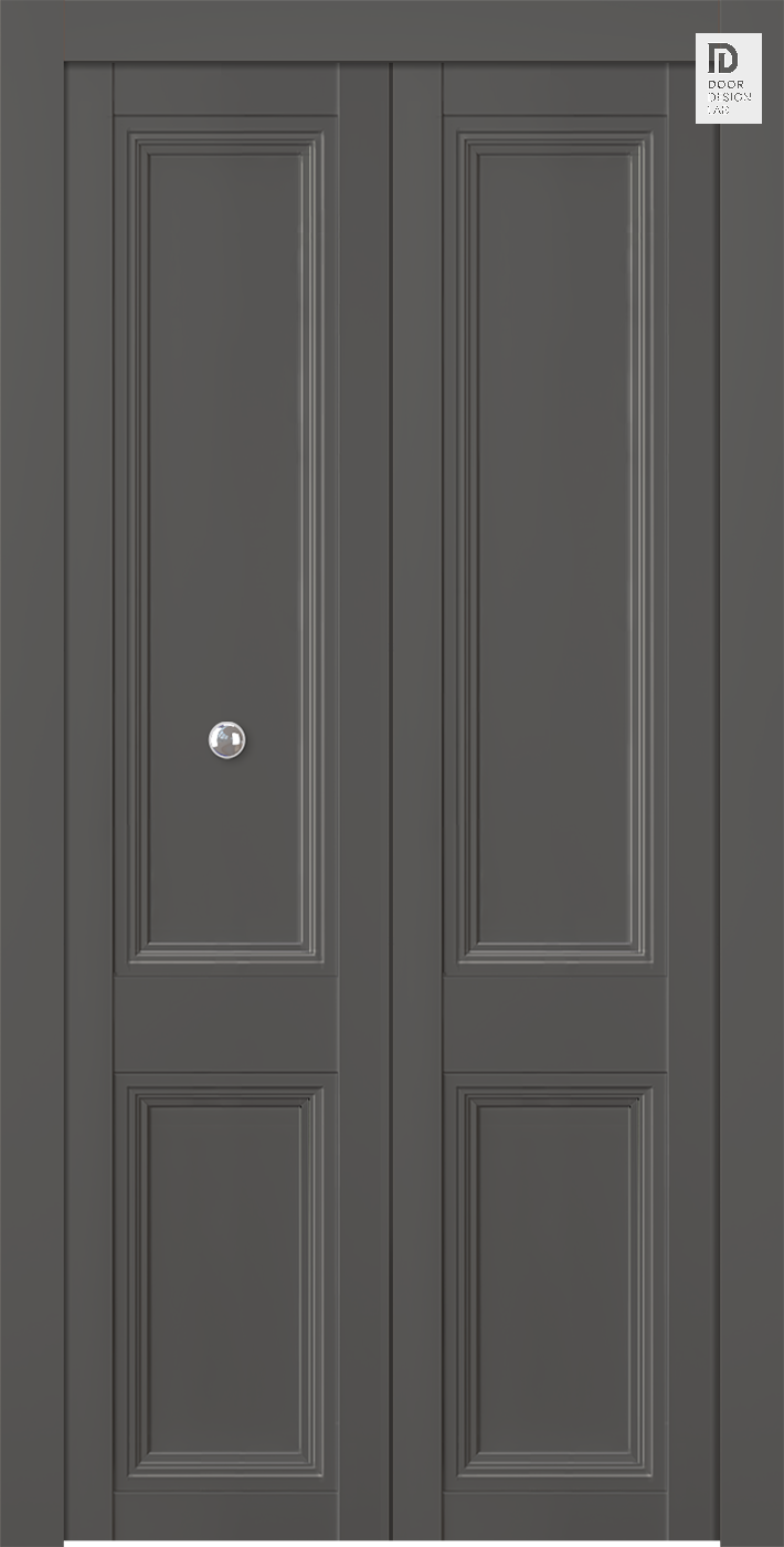 Modern interior door Oxford Duo 07 R Gray Matte Bi-folding doors for ...