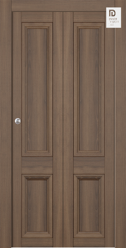 Oxford Duo 07 R Pecan Nutwood Modern Interior Bifold Doors for $858.00 ...