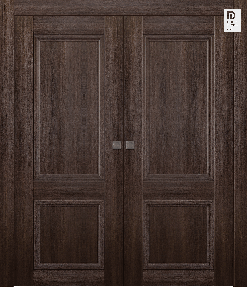 Oxford Duo 07 R Veralinga Oak Modern Interior Double Pocket Doors for ...