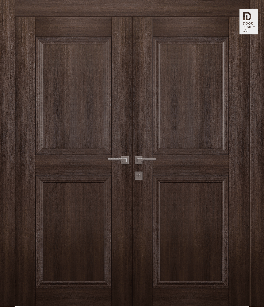Oxford Duo 07 Rn Veralinga Oak Modern Interior Double Swing Doors for ...