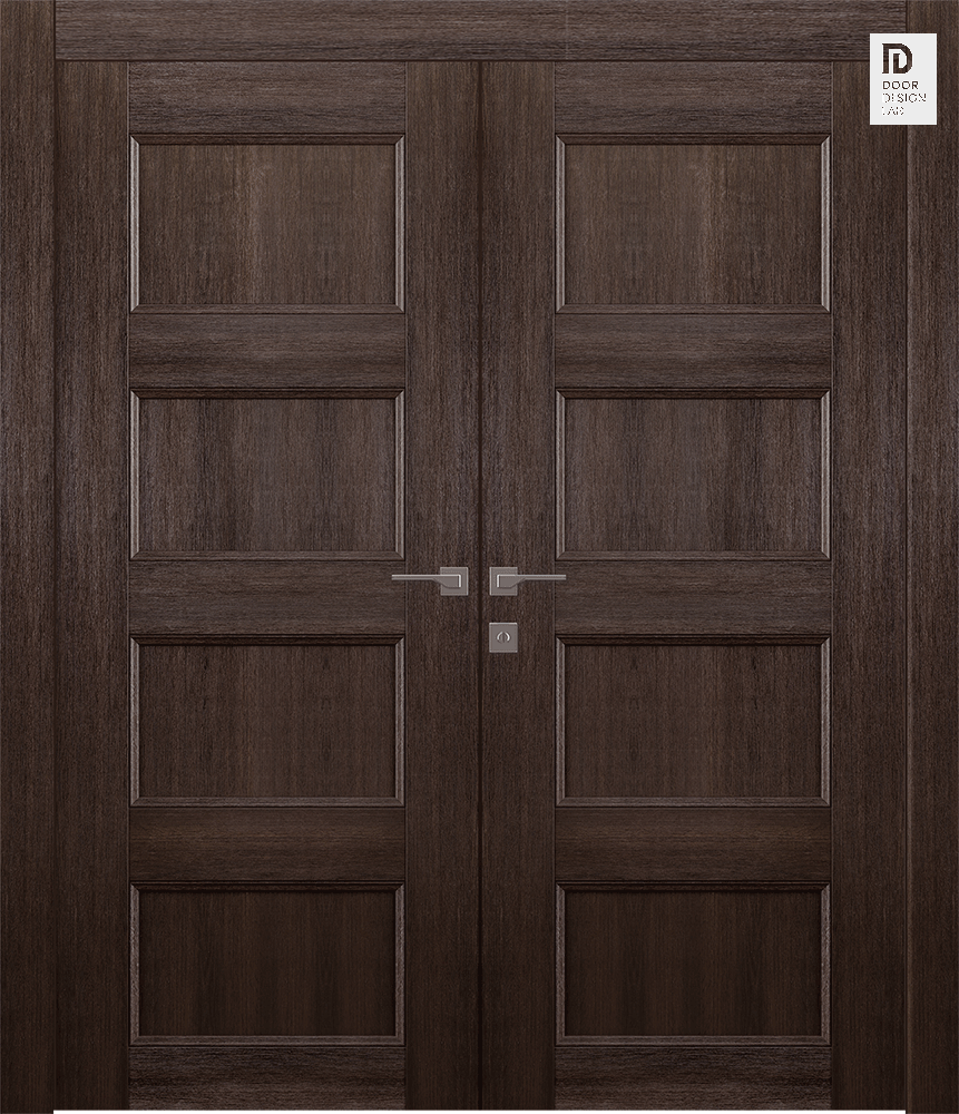 Oxford Uno 07 3R Veralinga Oak Modern Interior Double Swing Doors for ...