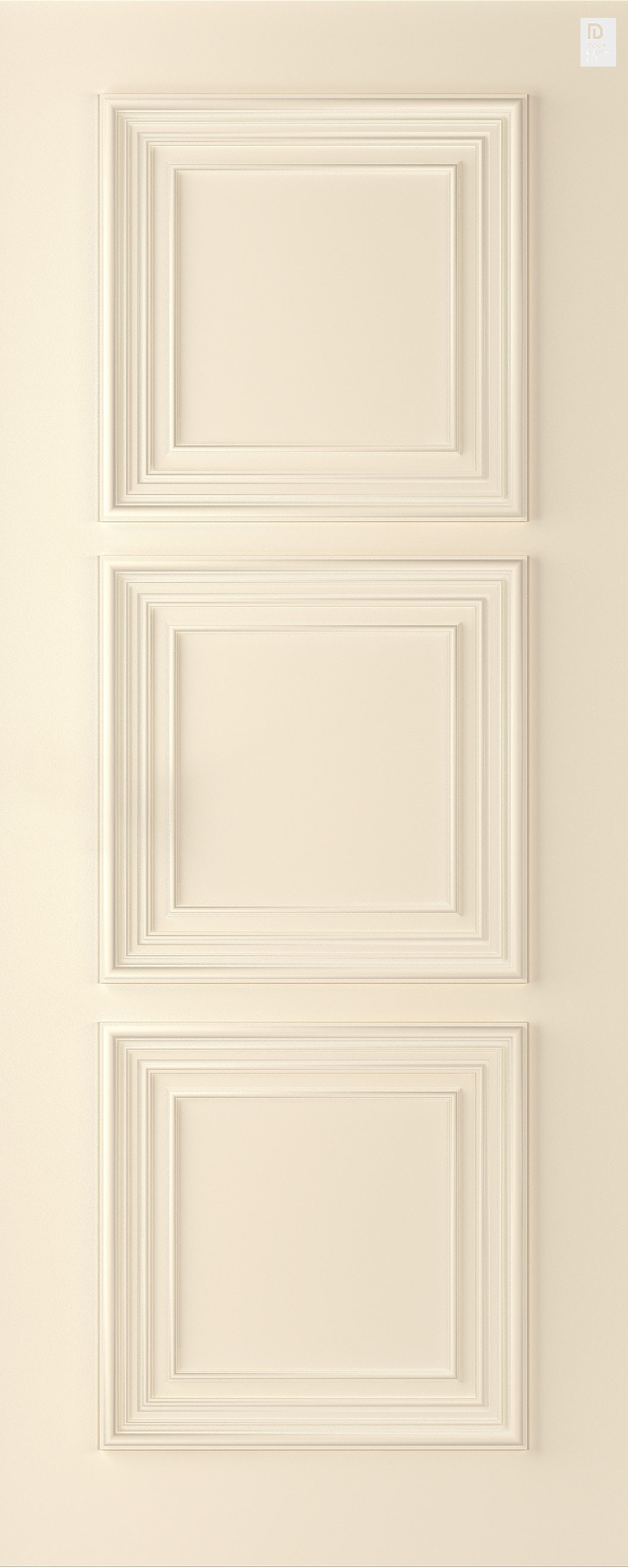 Modern interior DOOR SLAB PALAZZO 3 IVORY 28" X 84" X 1 3/4" SOLID CORE ...