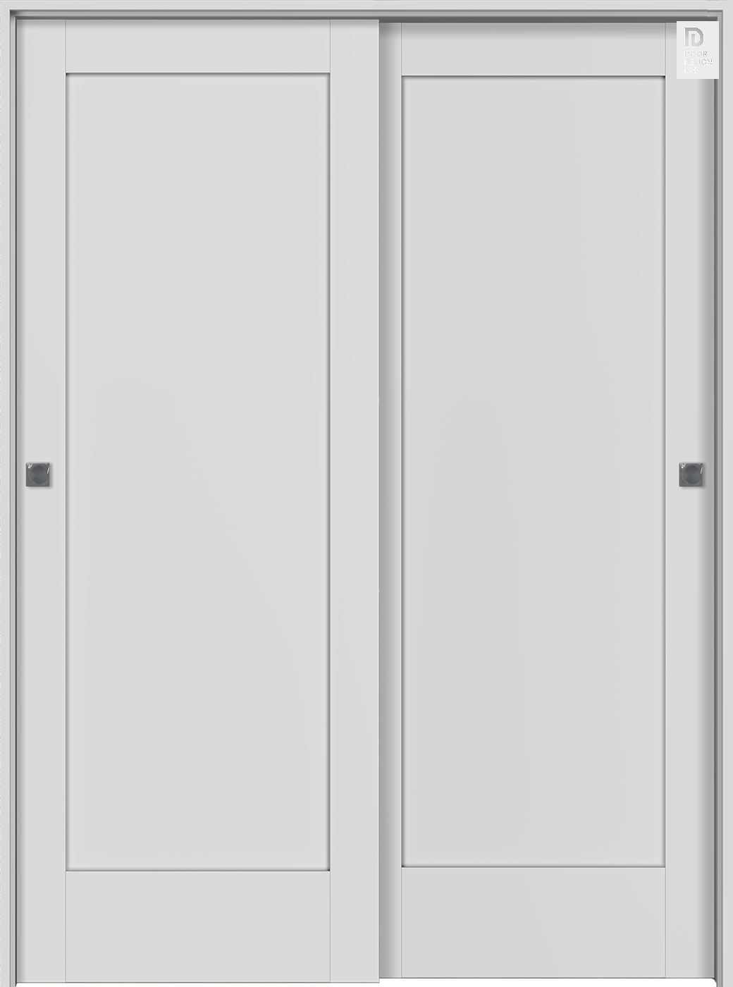 Shaker 1 Panel Primed Modern Interior Bypass Doors for $598.00 | Door ...