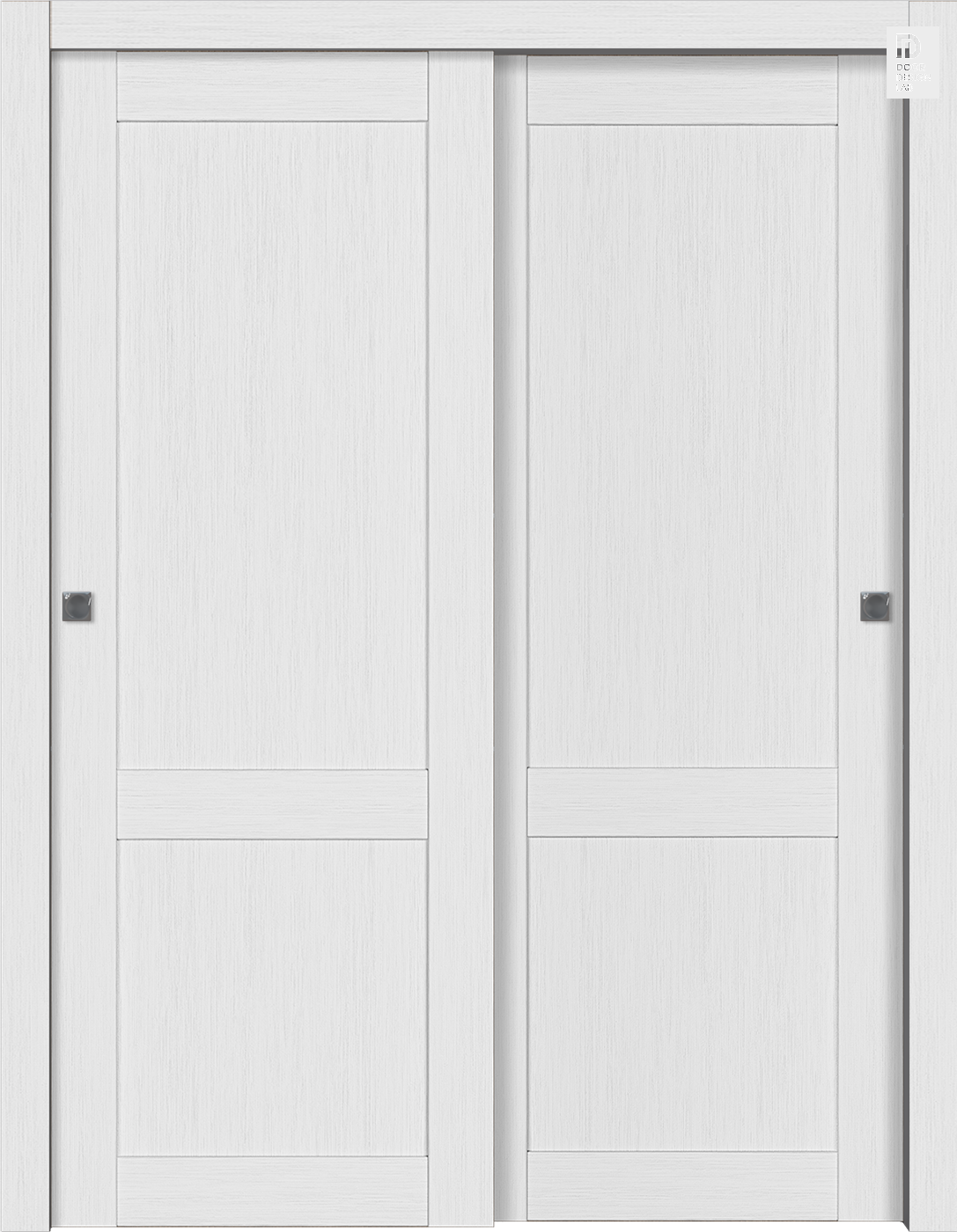 Shaker 2 Panel Bianco Noble Modern Interior Bypass Doors for $738.00 ...