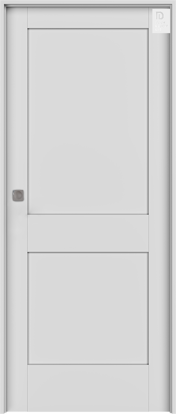 Shaker 2 Panel Primed Modern Interior Pocket Door for $309.00 | Door ...