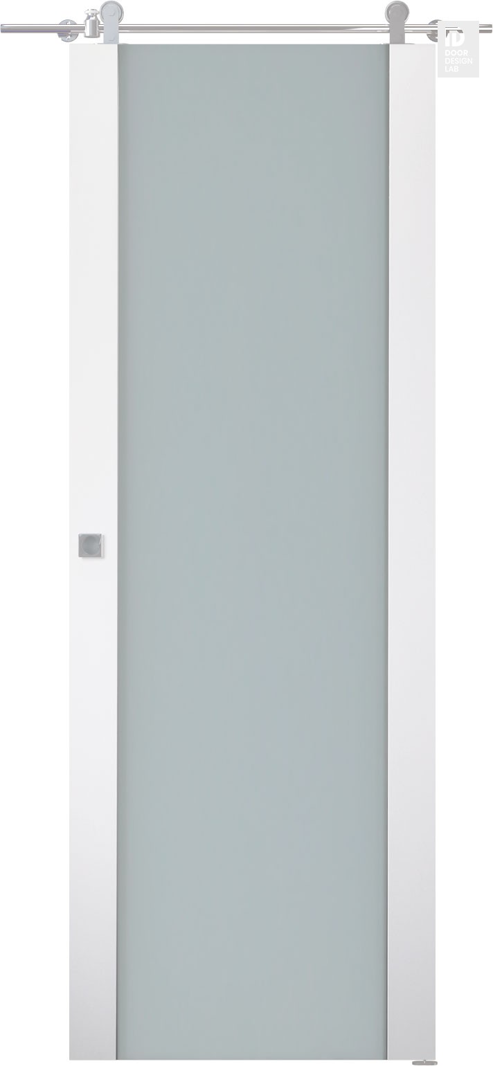 Smart Pro H3g Vetro Polar White Modern Interior Barn Door for $409.00 ...