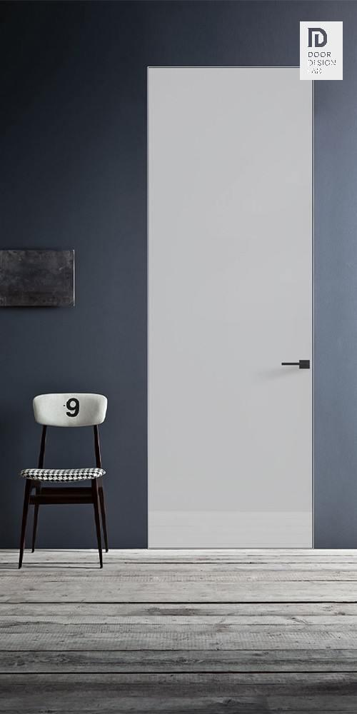 Modern interior RTA DOOR SLAB SPACE REVERSE WHITE GLASS 24" X 96" X 2 ...