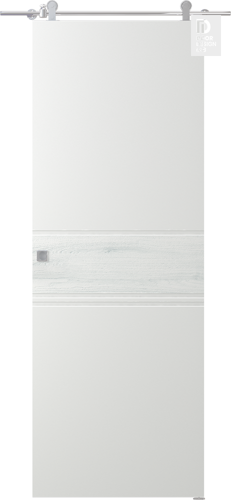 Twinwood 2 Polar White Modern Interior Barn Door for $519.00 | Door ...