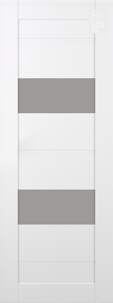 Modern interior DOOR SLAB VITA VETRO SNOW WHITE 24" X 92 1/2" X 1 3/4 ...