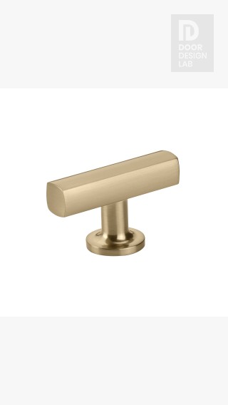 FreeStone T-Knob Cabinet Handle by Emtek, Color: Satin Brass