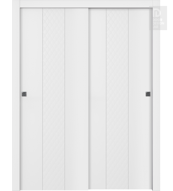 Hallica Snow White Modern Interior Bypass Doors for $250.00 | Door ...