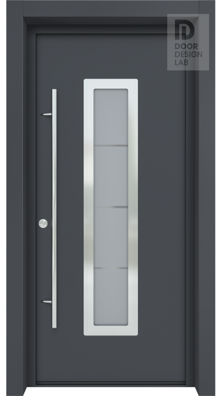 Modern interior MODERN FRONT STEEL DOOR ARGOS ANTRACIT/WHITE 37 7/16" X ...