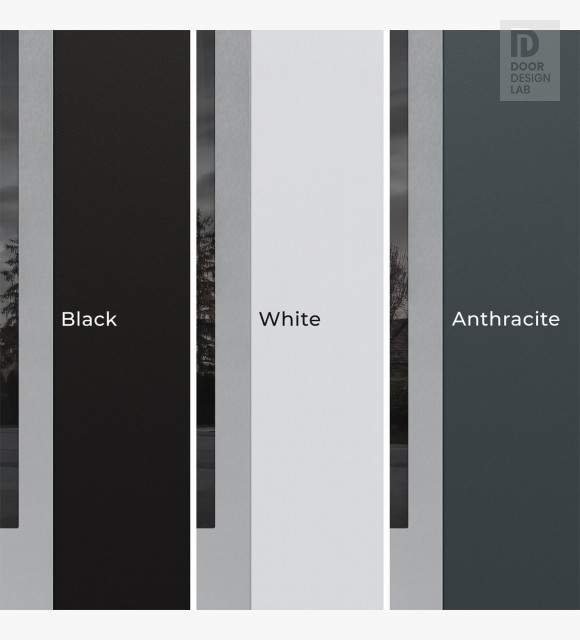Modern Steel Front Door Diamond C3 48" x 96" anthracite/anthracite ...