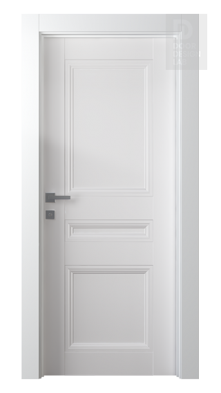 Modern interior door Oxford Duo 07 2R Snow White for $424.00 | Door ...