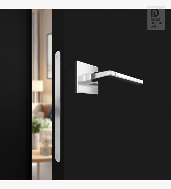 Alba Black Matte Modern Interior Double Pocket Doors for $738.00 | Door ...