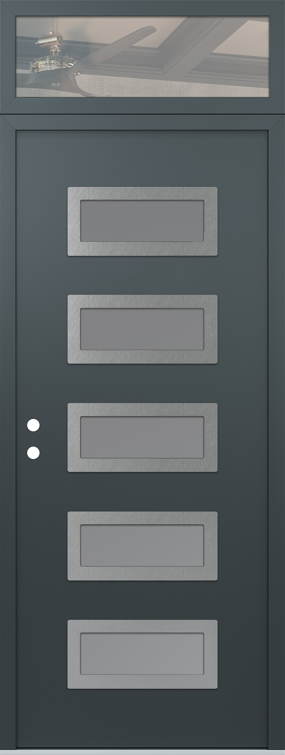 Modern Steel Front Door Diamond D1 36" x 96" anthracite/anthracite ...