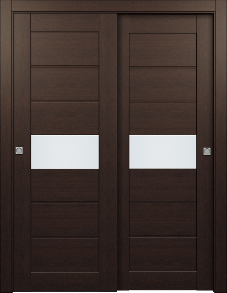 Edna Vetro Veralinga Oak Modern Interior Bypass Doors for $658.00 ...