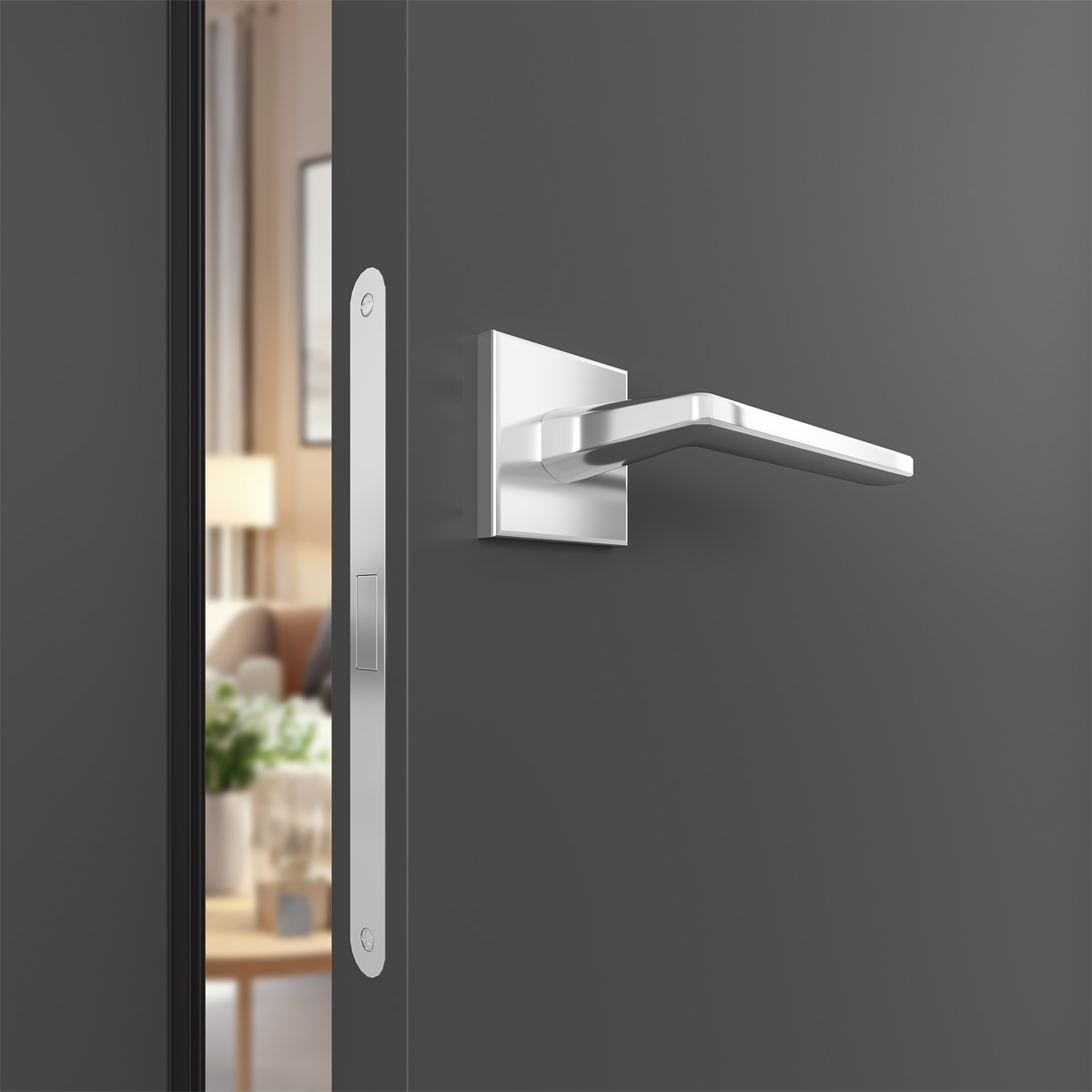 Oxford Duo 07 2R Gray Matte Modern Interior Door for $499.00 | Door ...