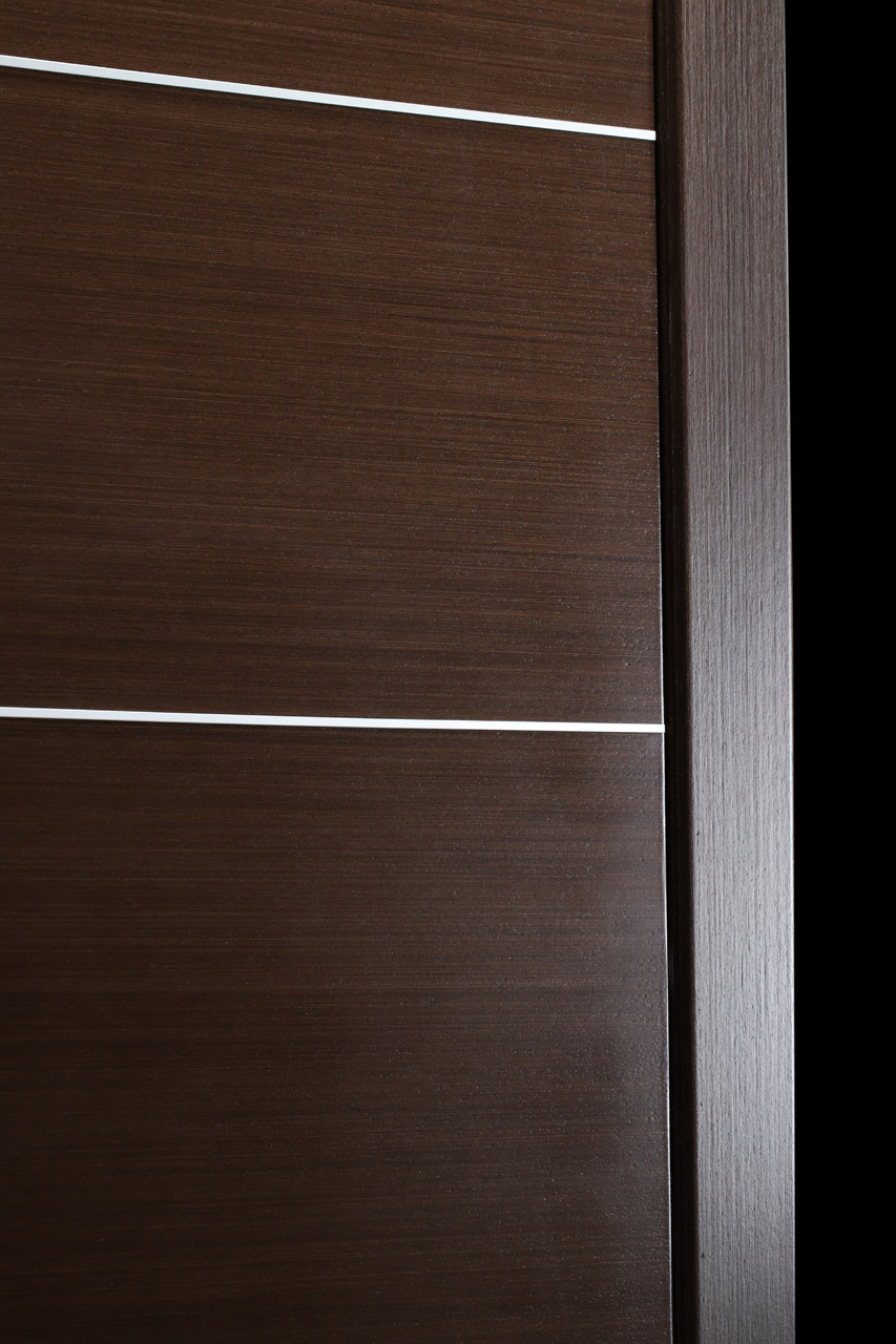 Mia 4H Wenge Modern Interior Door for $418.00 | Door Design Lab