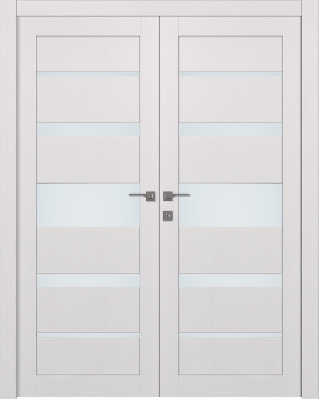 Kina Vetro Bianco Noble Modern Interior Double Swing Doors for $698.00 ...